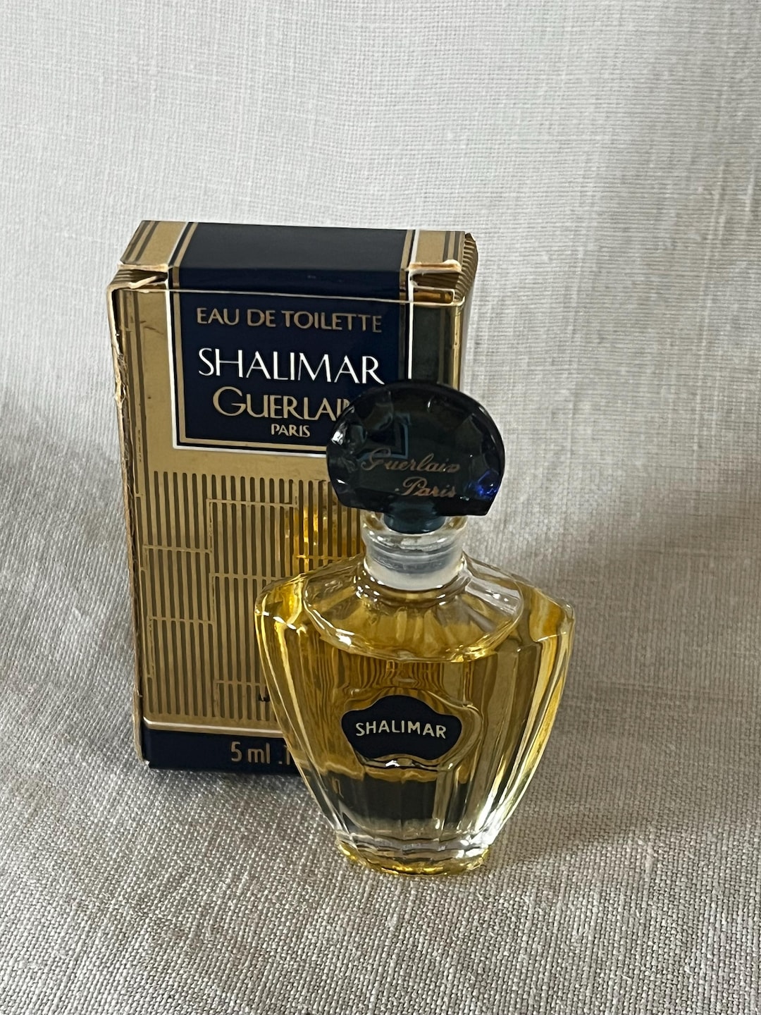 Vintage Guerlain Shalimar 1983 Miniature Eau De Toilette Parfum Bottle ...
