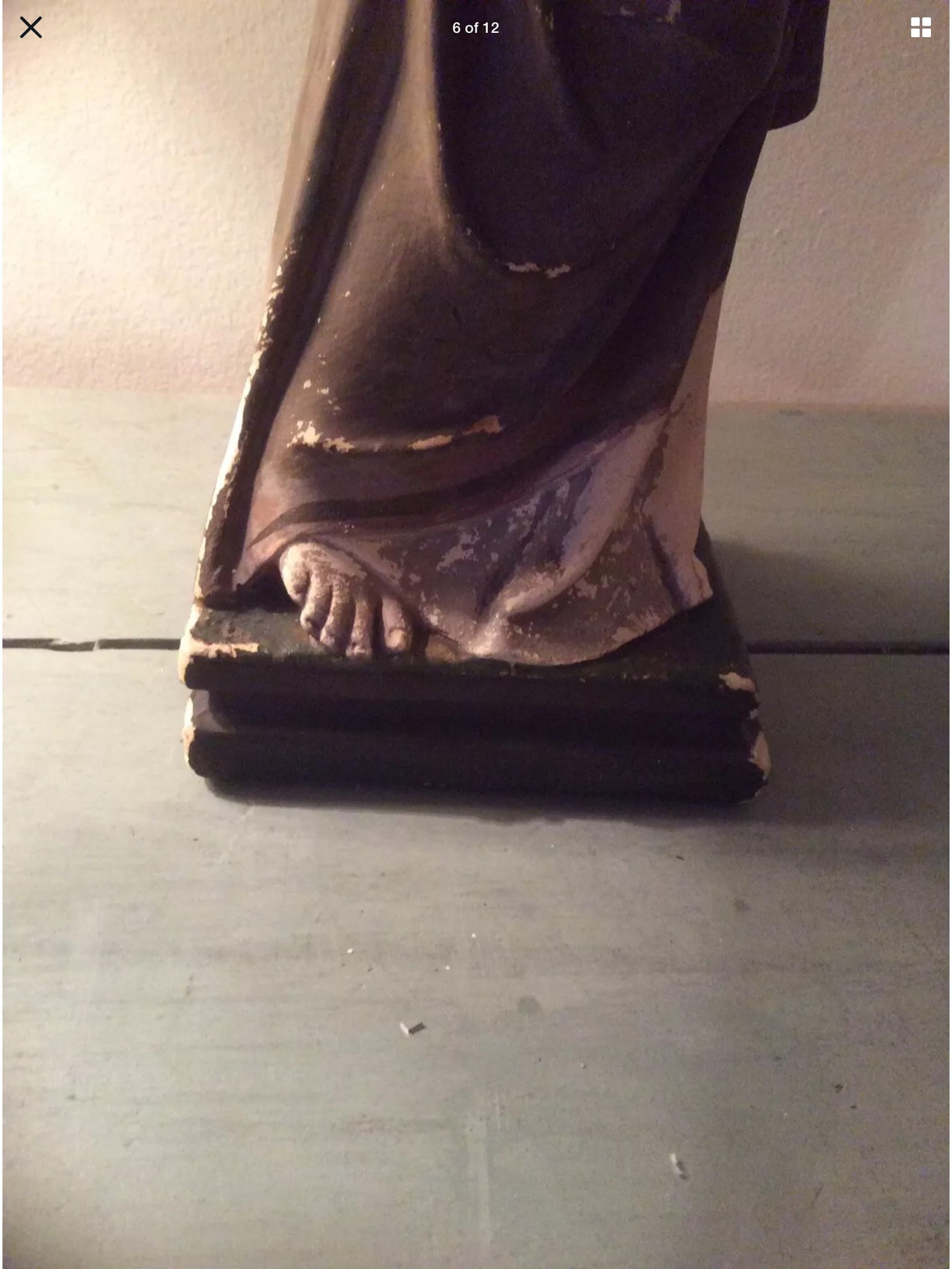 Vintage French Chalkware Statue of Jesus / Christ Sacre Coeur - Etsy