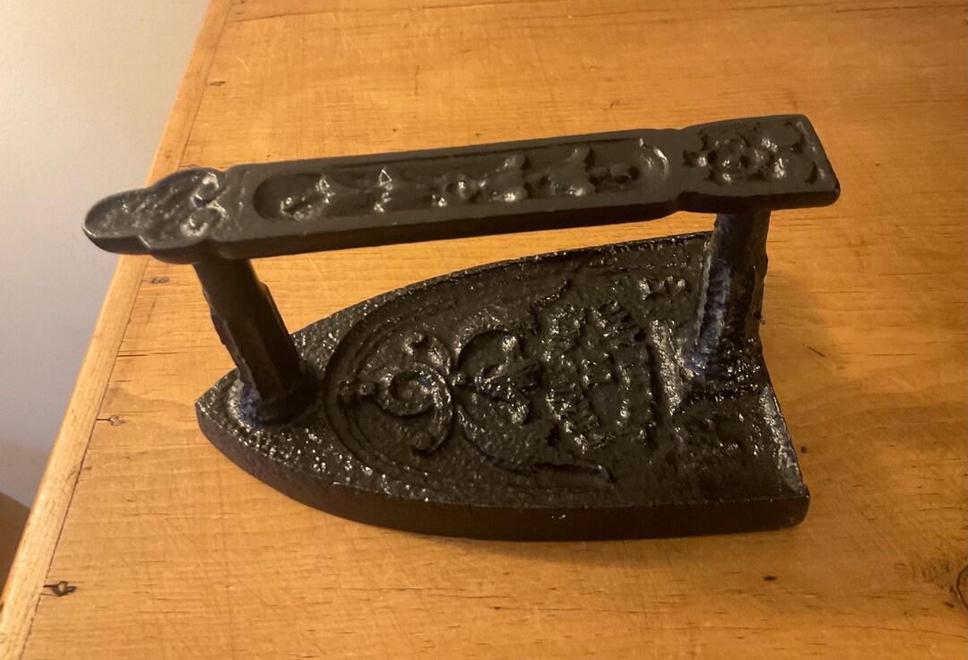 Antique French Decorative Cast Iron Flat Iron 19thc. - Etsy