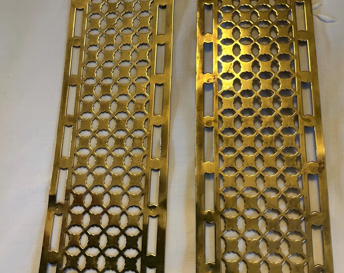 Two French Antique Brass Decorative Door,finger Plates. - Etsy
