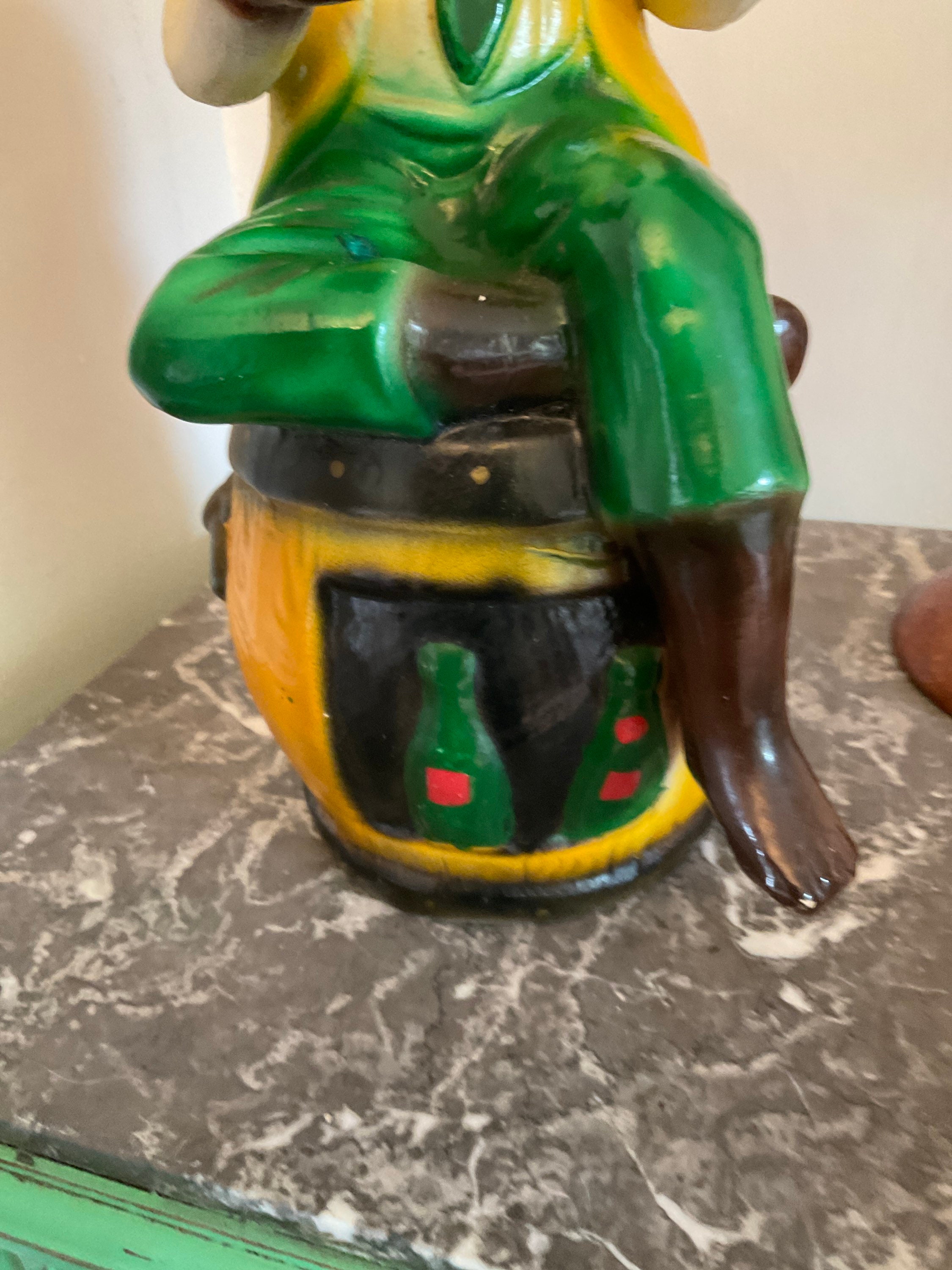 Vintage Man on a Barrel Beer Advertising Figure - Etsy