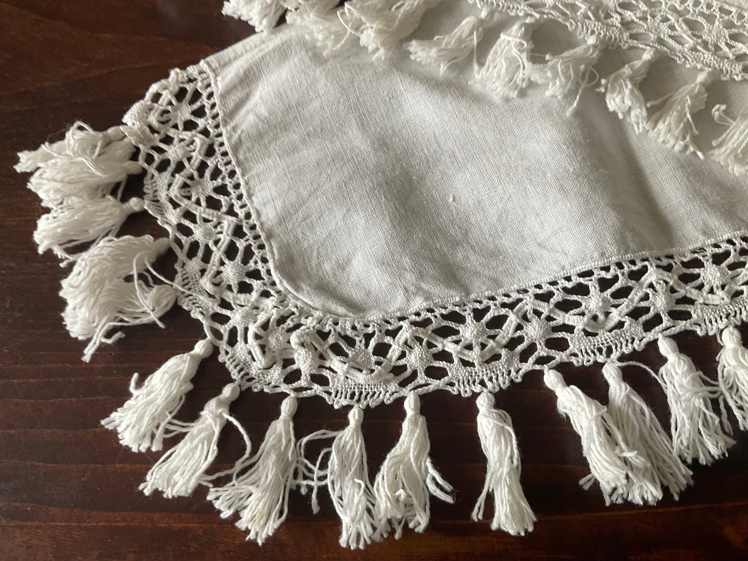 Vintage French Linen Mantle Cover/shelf Runner - Etsy