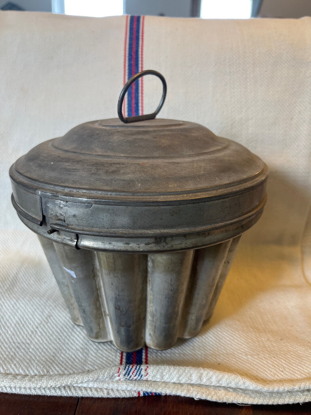 Antique Vintage French Metal Pudding Mold for Water Bath, Vintage ...