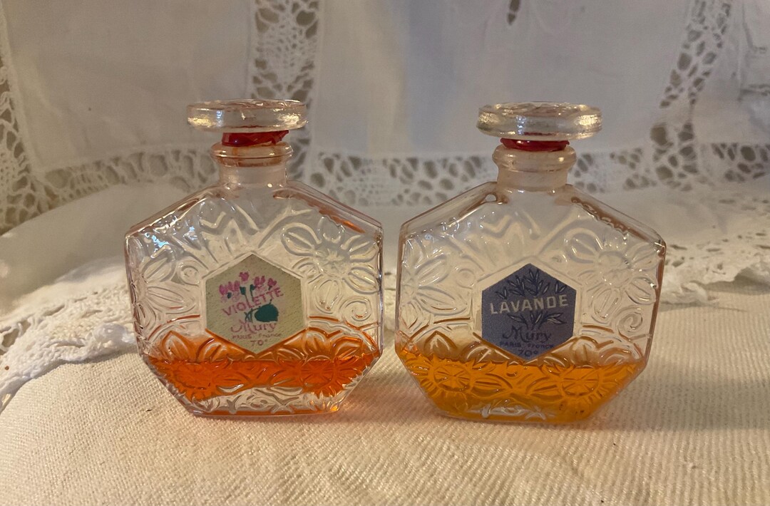 Two Vintage Perfume Bottle 1920’s Mury, Paris, France. - Etsy