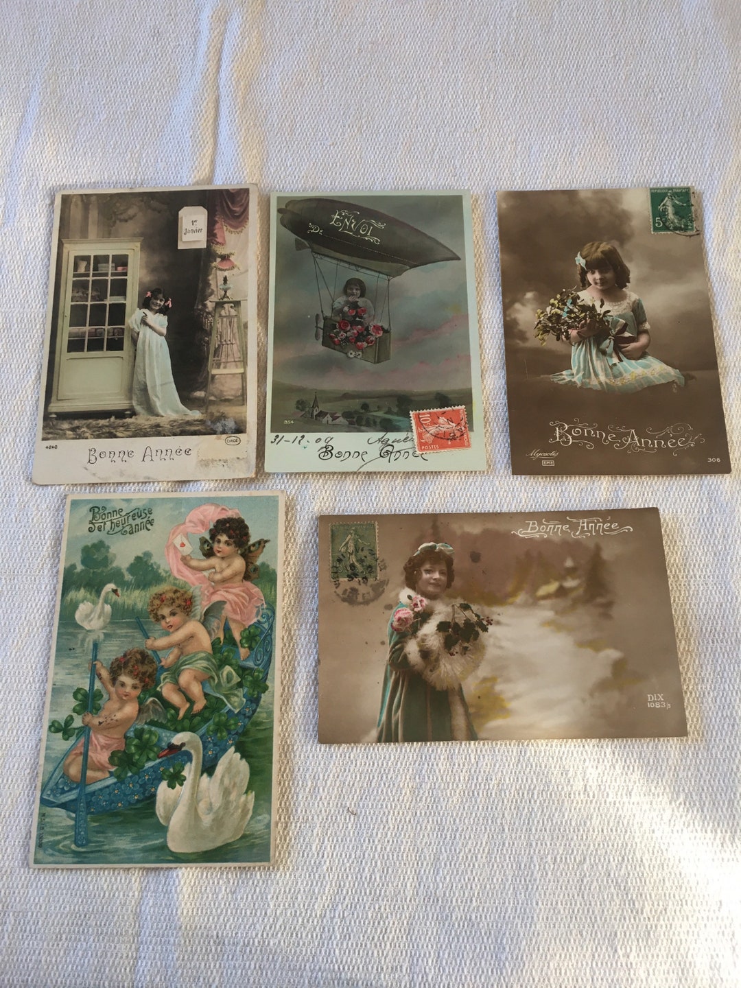 Original Antique French Hand Tinted Real Photo Postcards 1900-1920’s ...