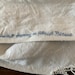 Vintage French Large Metis Linen Hand Embroidered Monogram Dowry Sheet ...