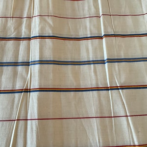 Superb Vintage French Striped ‘fil De Lin’/linen Torchon Fabric Bolt ...