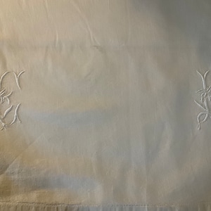 Antique French Large Linen Monogrammed Dowry Sheet - Etsy UK