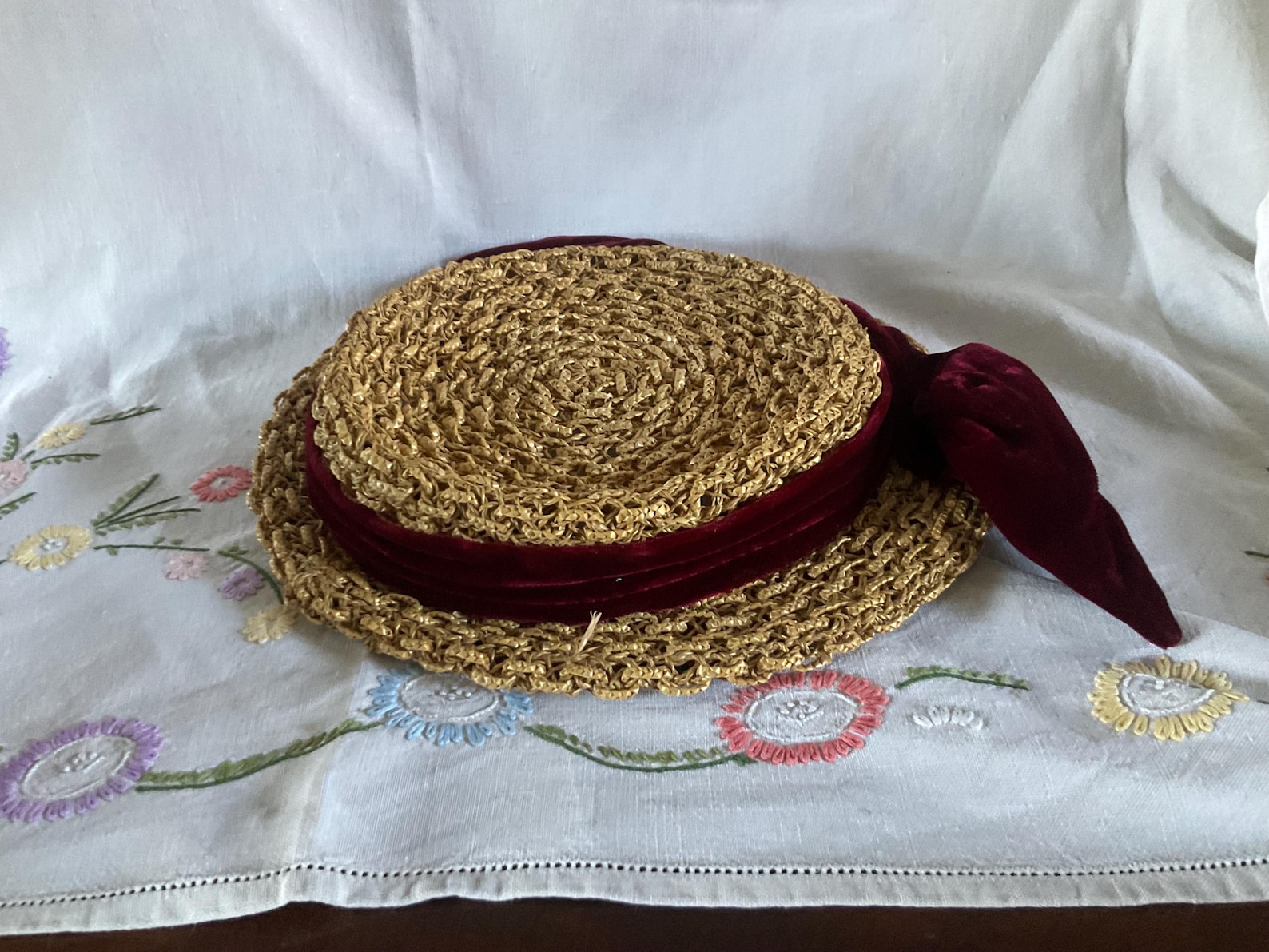 Fantastic Original Antique Early 1900”s Women’s Straw Hat - Etsy