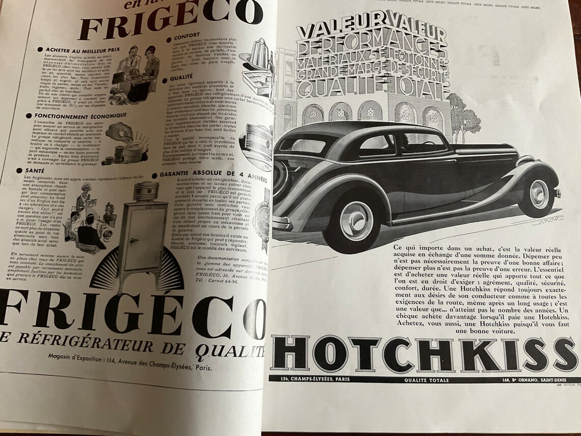 Original 4th May 1935 L’illustration’ Vintage Paris Magazine - Etsy