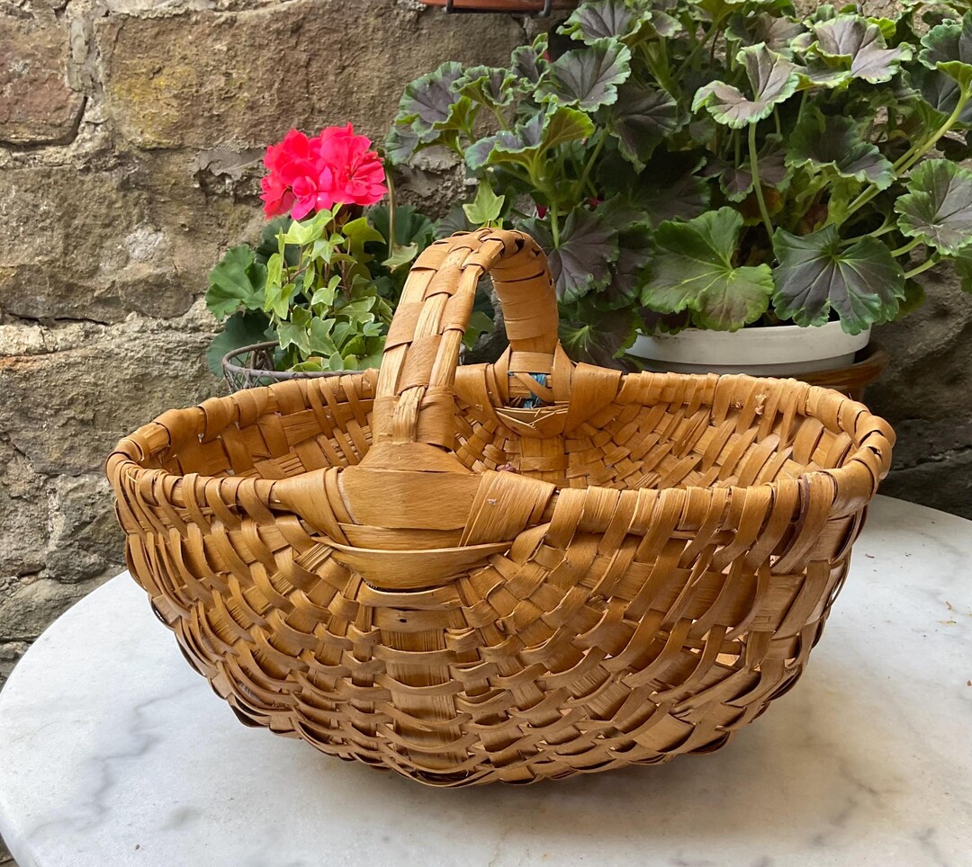 Vintage French Handmade Fruit Picking/ Foragers Basket - Etsy
