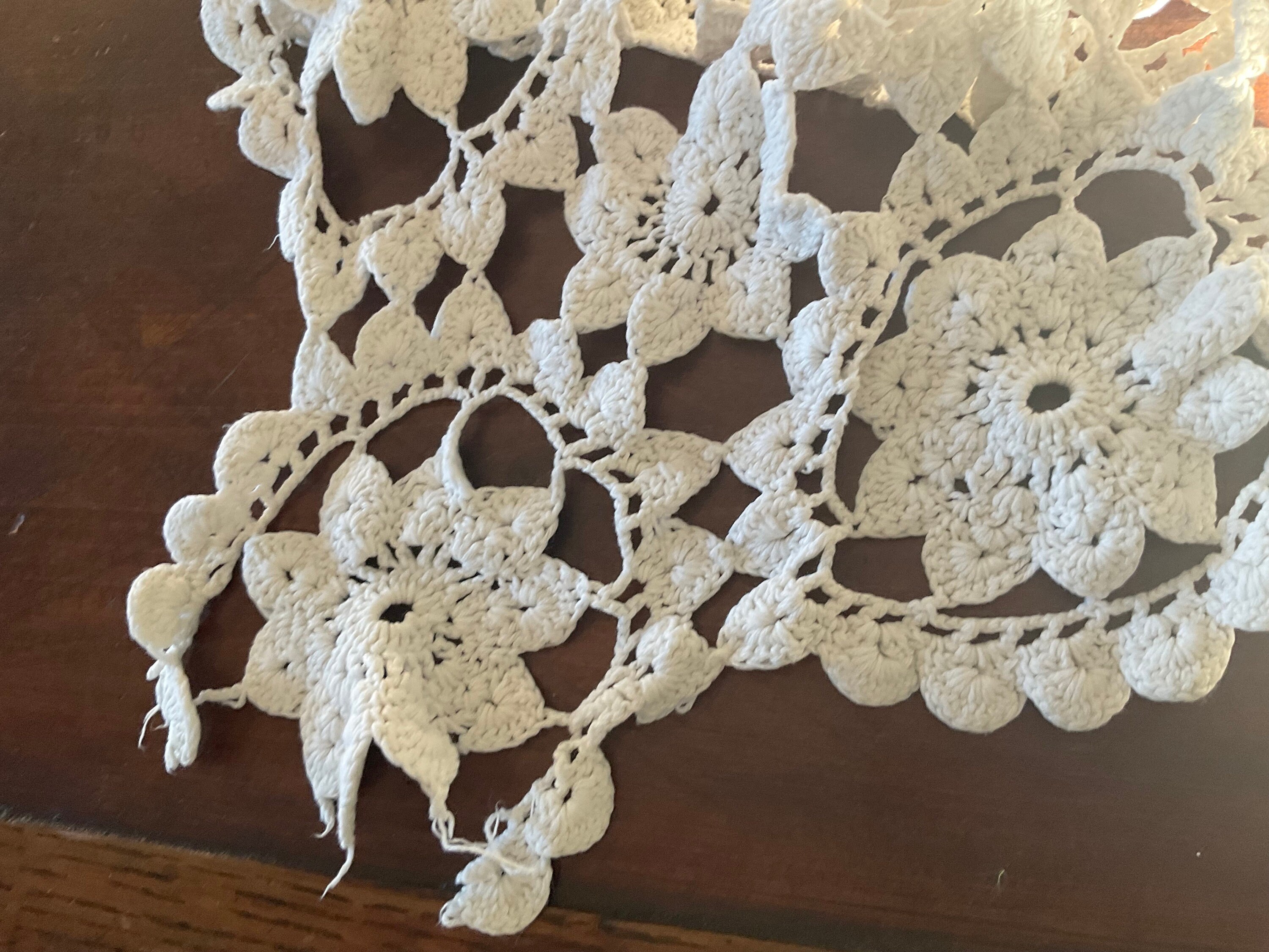 Vintage French Large Hand Worked Crochet Cotton Throw/ - Etsy