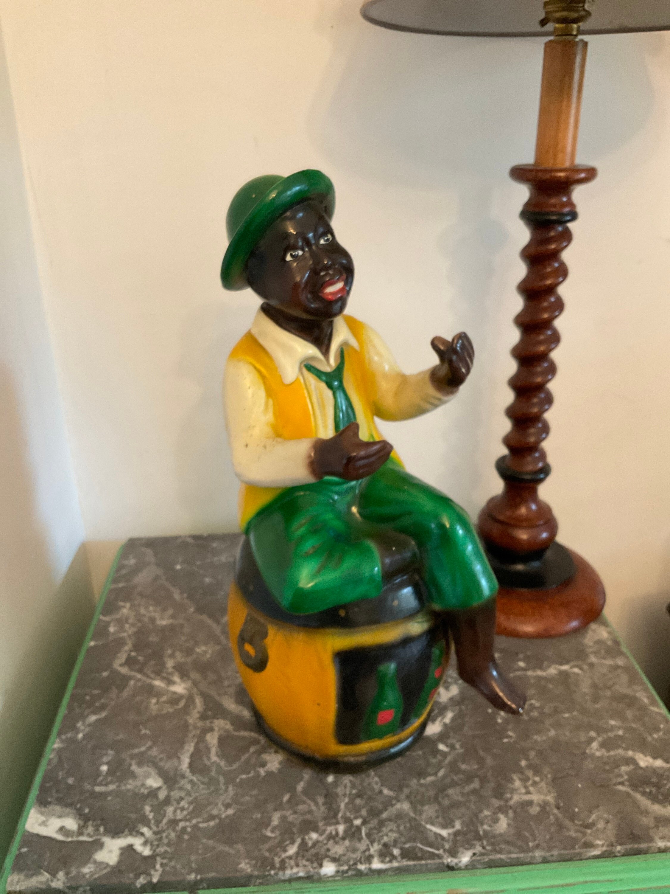 Vintage Man on a Barrel Beer Advertising Figure - Etsy