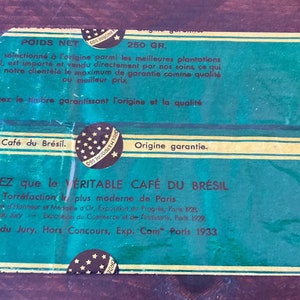 Four Vintage French Original Art Deco Cafe/coffee Bags - Etsy