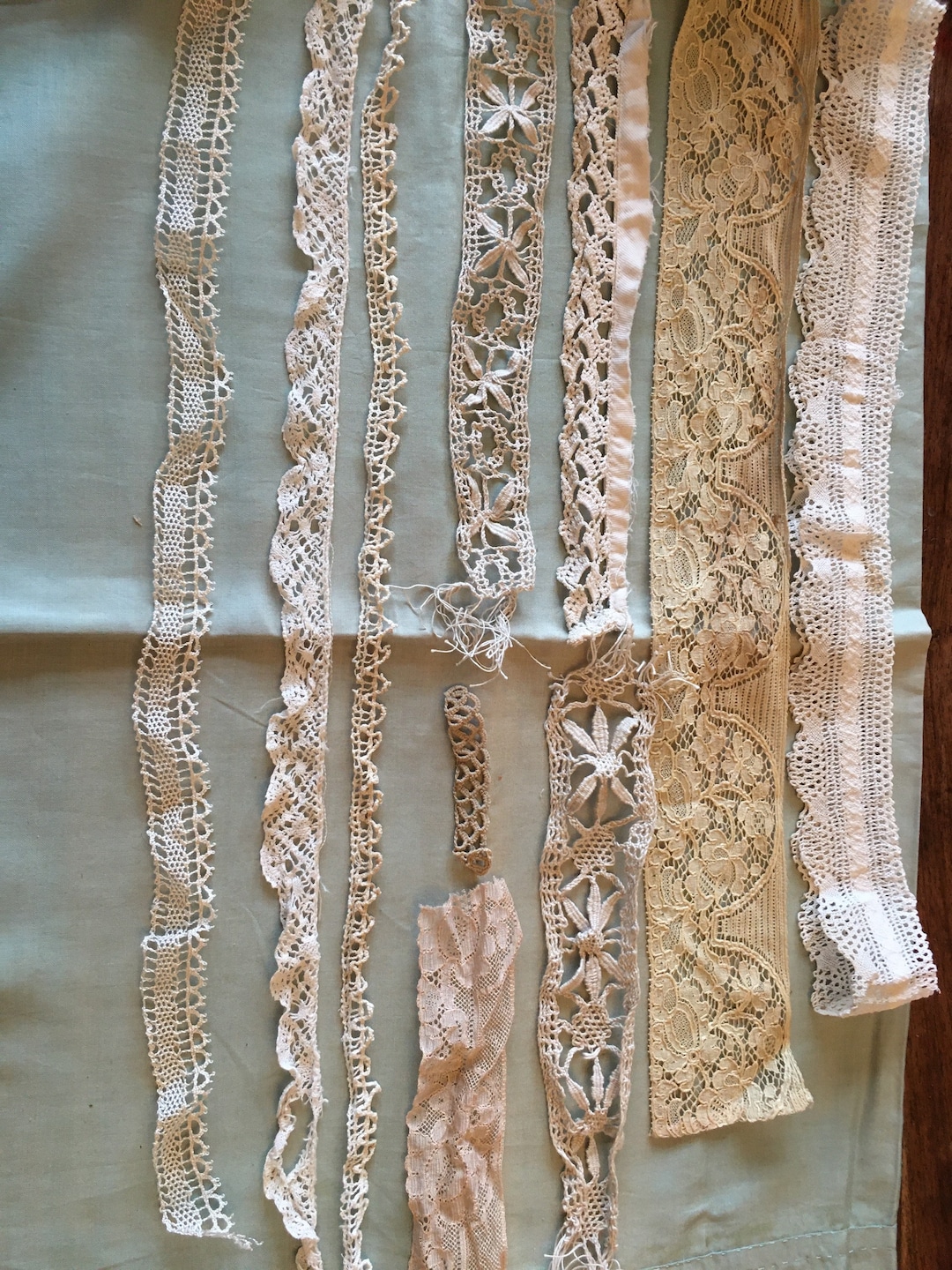 Superb Bundle of Antique French Handmade Lace Wonderful Exquisite Work ...