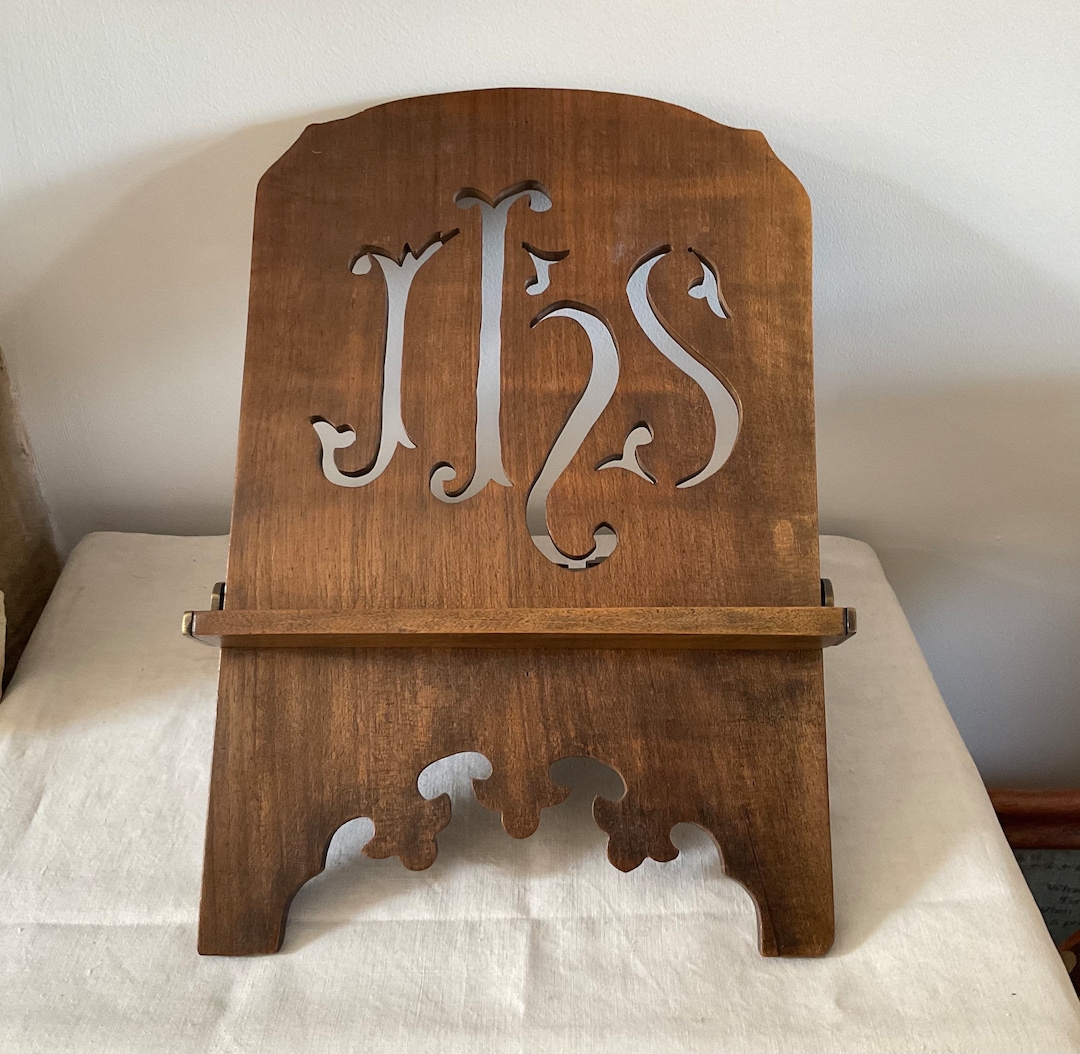 Antique French Decorative Wooden Bible Stand - Etsy
