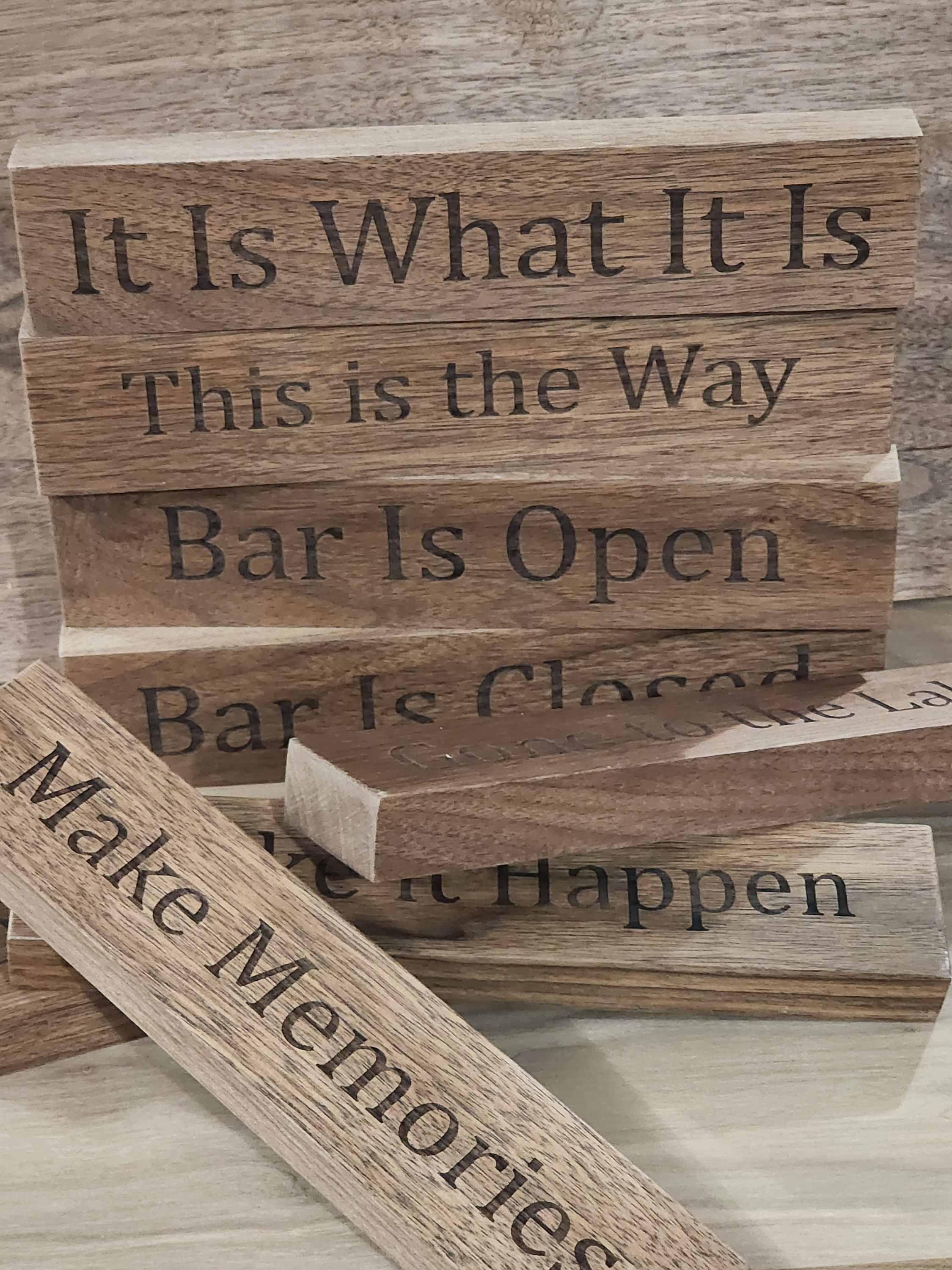 Free Standing Desktop/mantel Wood Signs - Etsy