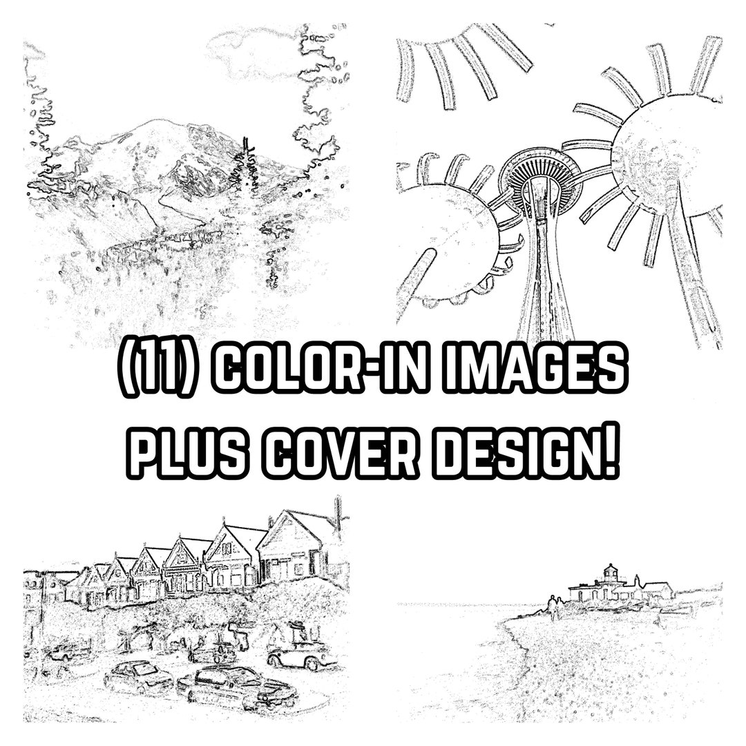 COLORING BOOK: Viewfinder Visions - Watercolor Book - Etsy