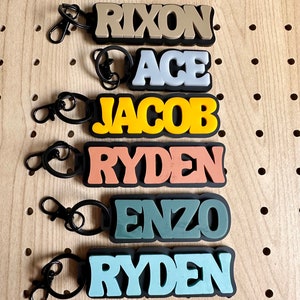 Retro Backpack Tag, Matte Acrylic Keychains, Boy Keychains, Dark ...