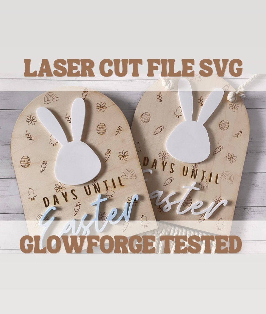 Easter Countdown Bunny and Egg Erasable Sign SVG File | Easter Bunny ...