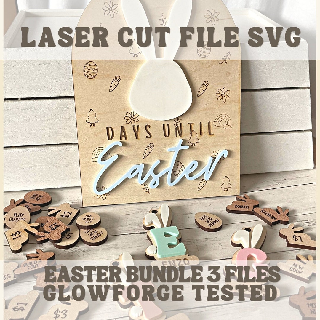 Easter Svg Laser Bundle | Laser Cut Bundle | Easter Bunny Laser File ...