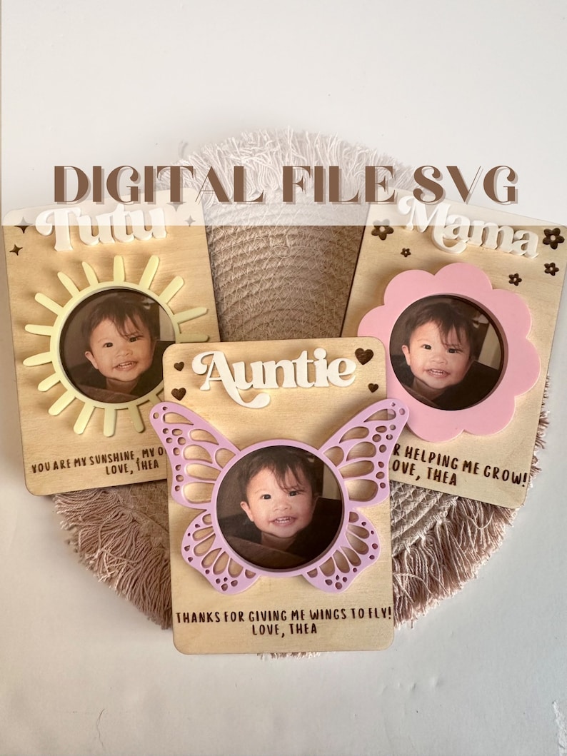 Mother' Day Frame File Glowforge Mother's Day File - Etsy