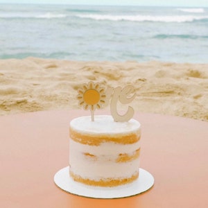 One Sun Cake Topper, 1st Birthday, One Year Around the Sun Cake Topper ...