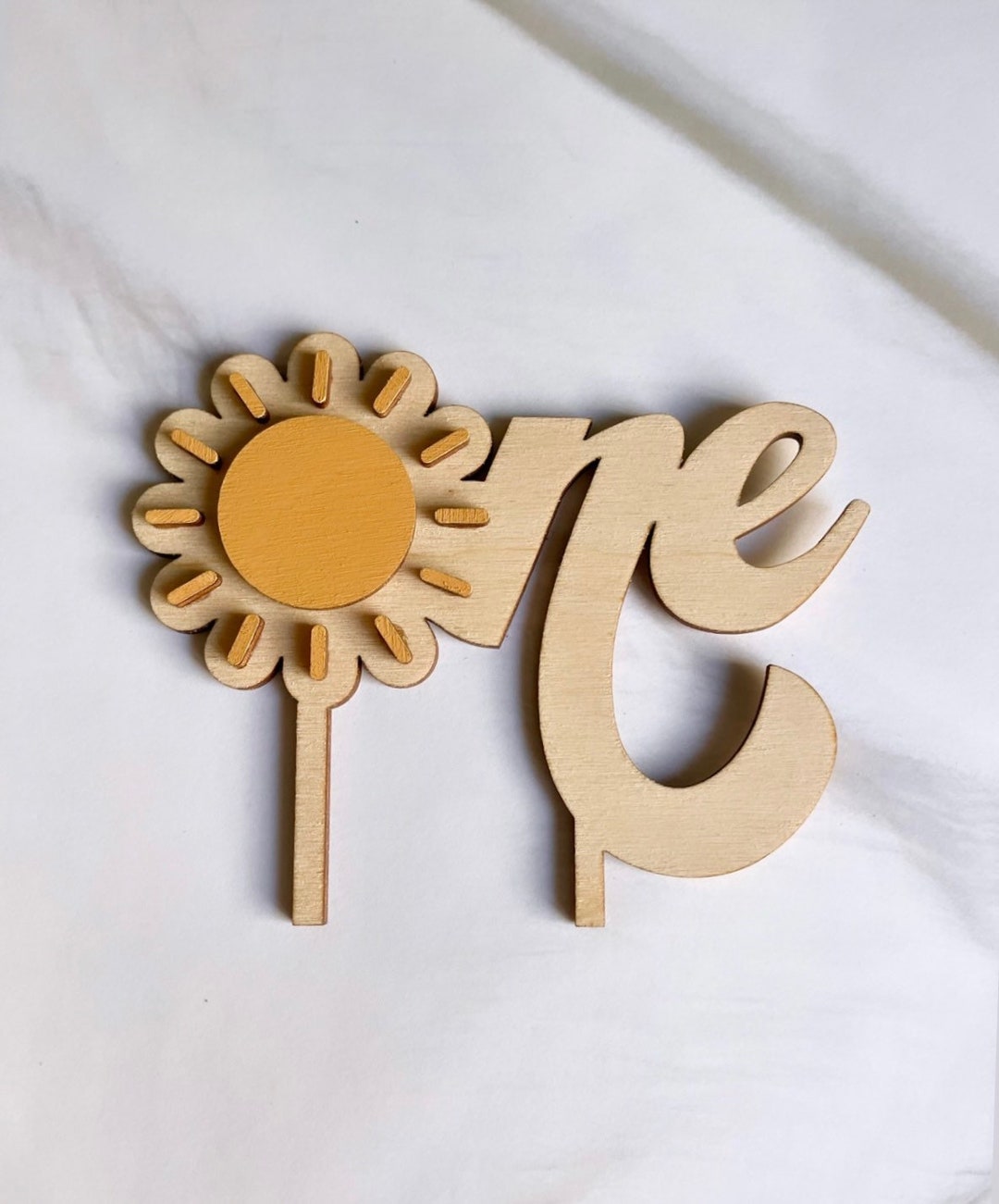 One Sun Cake Topper, 1st Birthday, One Year Around the Sun Cake Topper ...