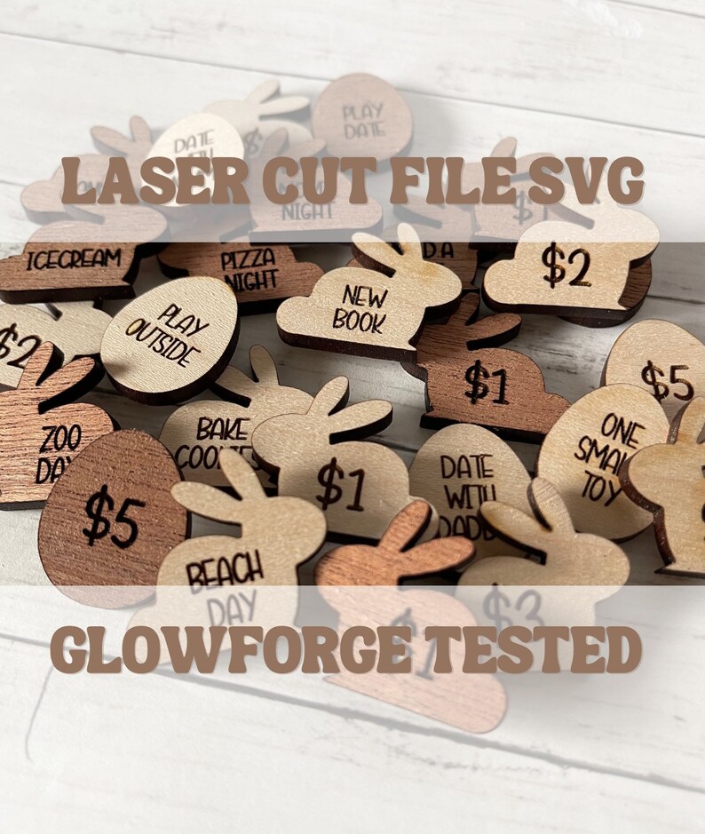 Easter Egg Tokens SVG - Digital File Download - Glowforge File , Laser ...