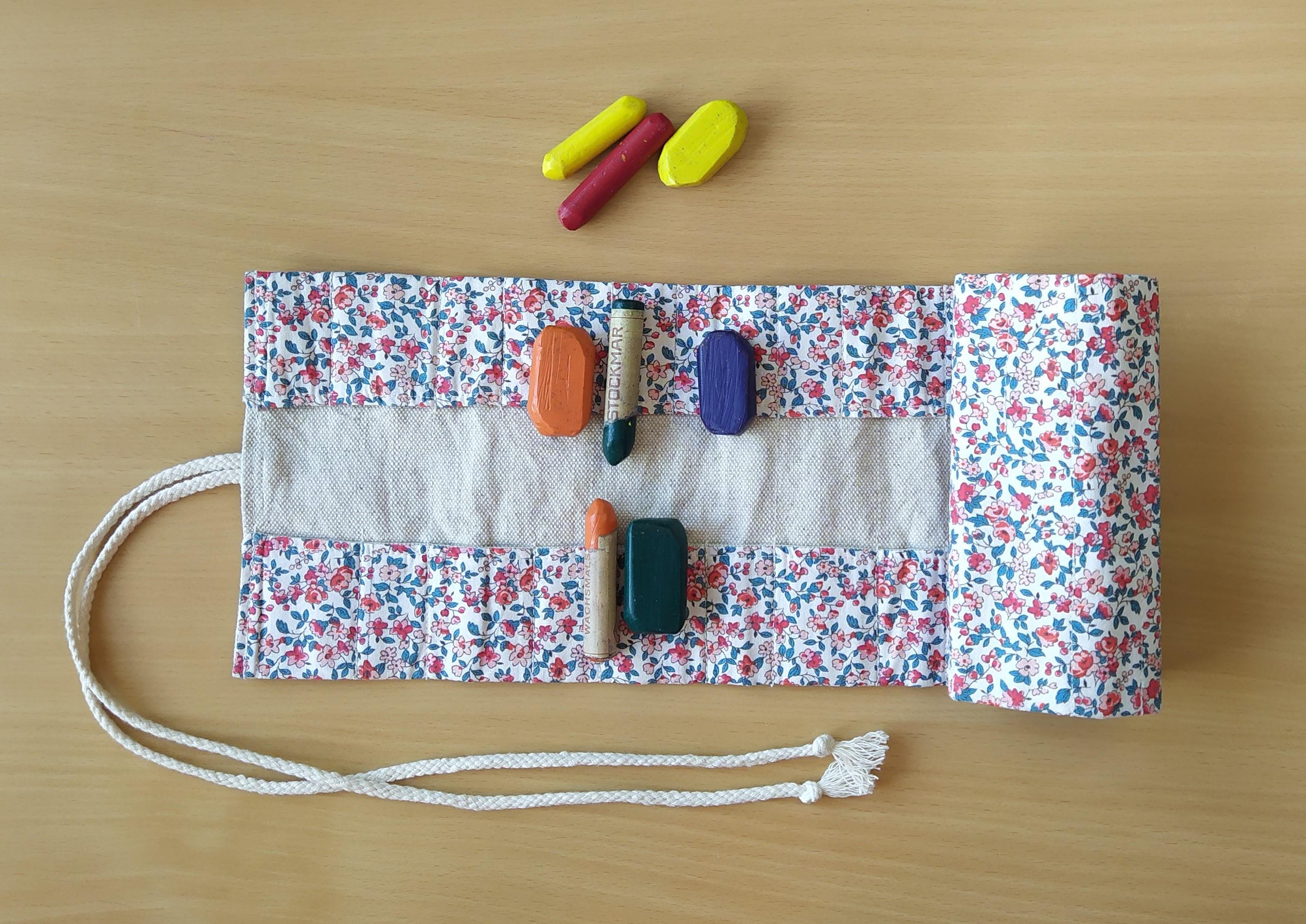 Waldorf Crayon Roll & Pyramid Bean Bag Sewing Tutorial (PDF Download ...