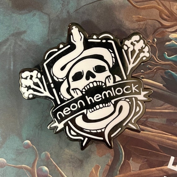 Neon Hemlock Hard Enamel Pin | Etsy