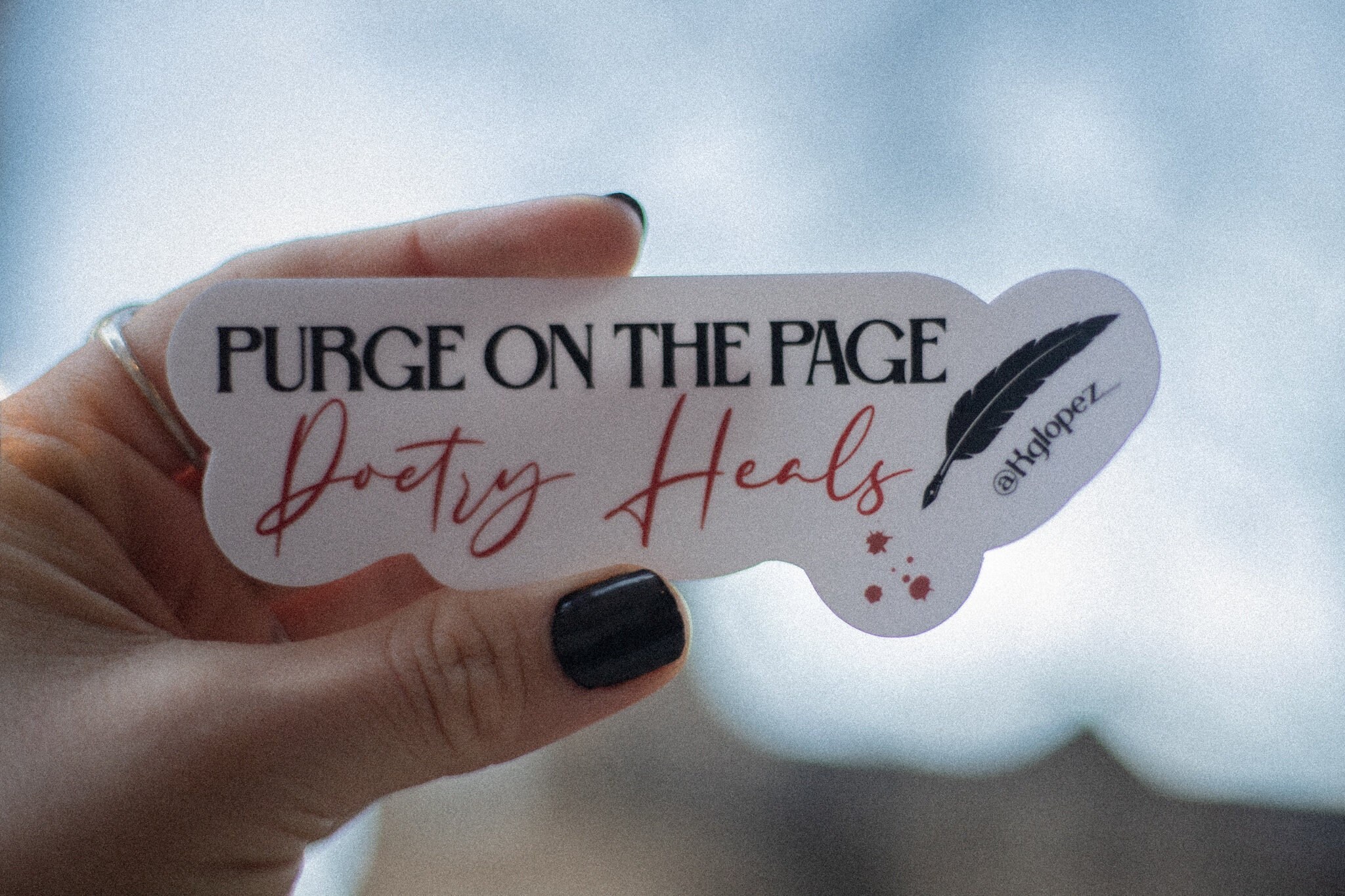 Poetry Heals Quote Sticker Poem Sticker Vinyl Sticker - Etsy