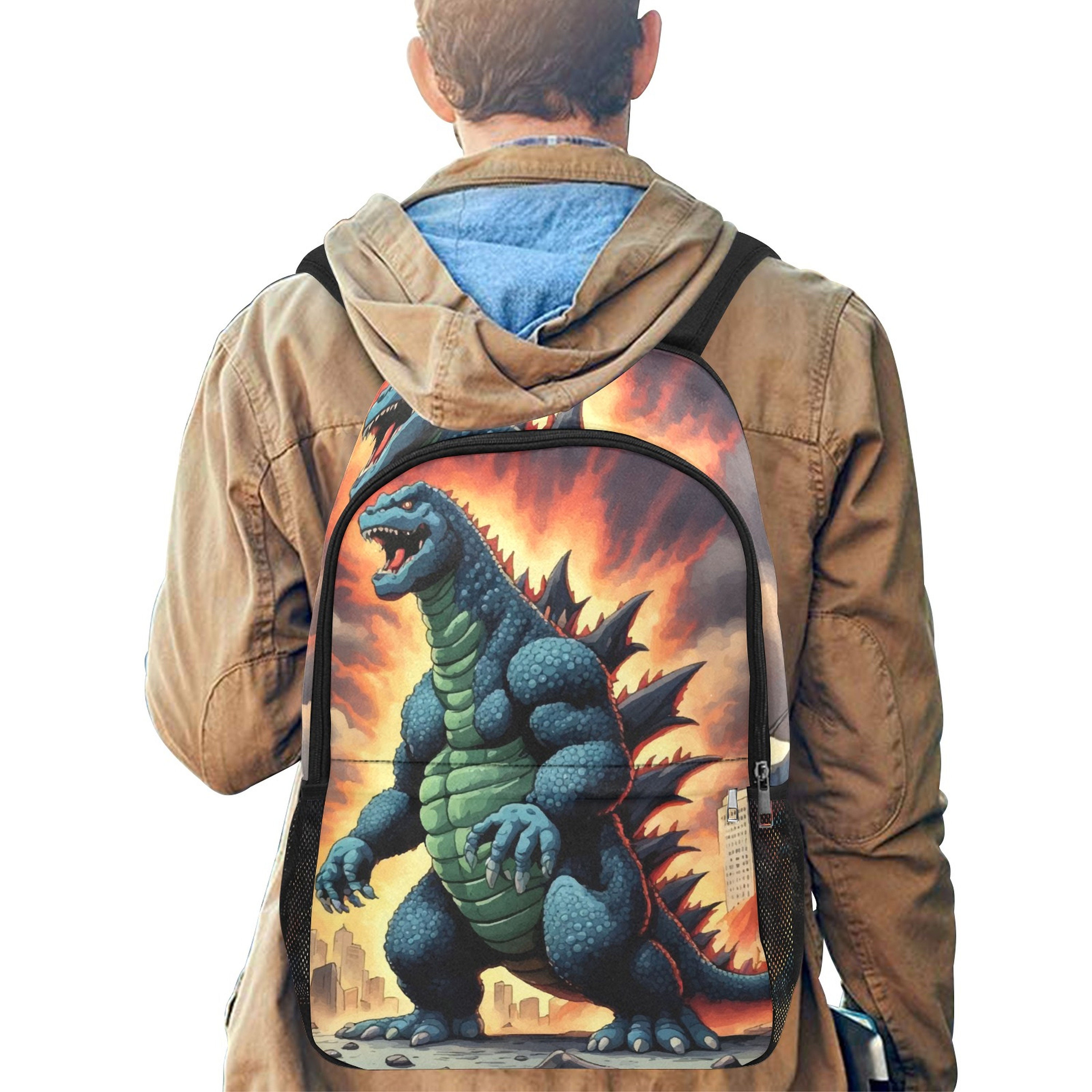 Backpack School Backpack Godzilla Backpack Handbag Bag Gojira Kaiju ...