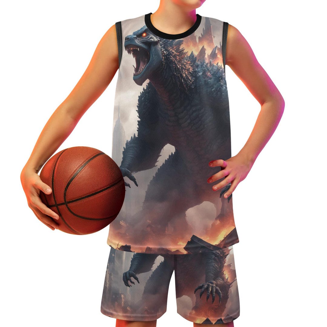 Basketball Uniform Godzilla Custom Basketball Jerseys Personalized ...