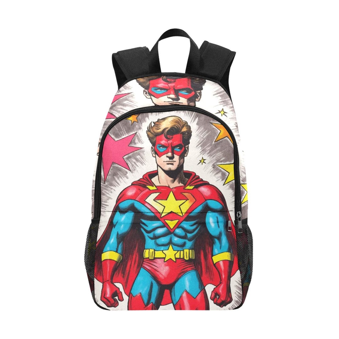 Backpack School Backpack Rucksack Bag Hand Bag Superhero Bag Super Hero ...