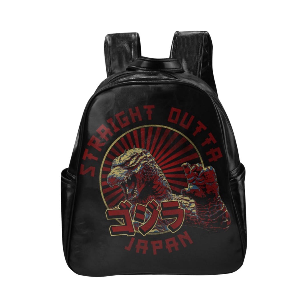 Backpack Godzilla Backpack Gojira Kaiju PU Leather - Etsy