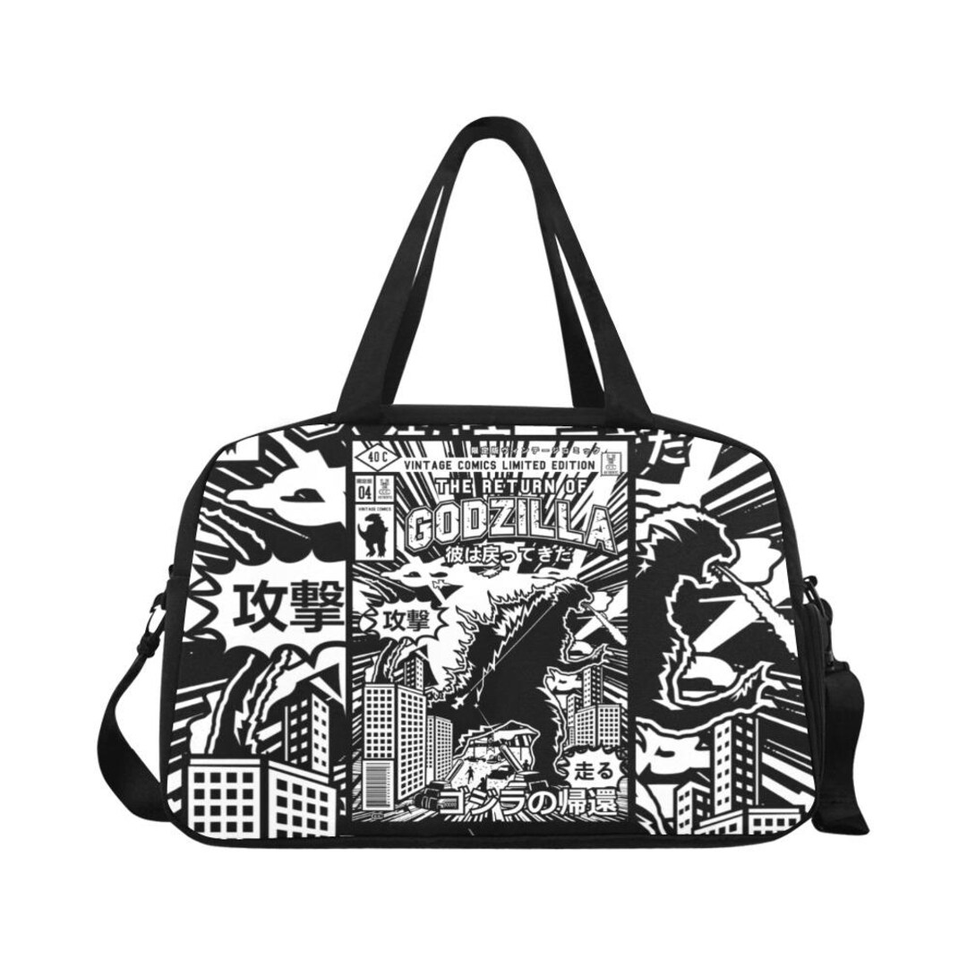 Duffel Bag Godzilla Kaiju Gojira Pencil Art Godzillas Backpack - Etsy