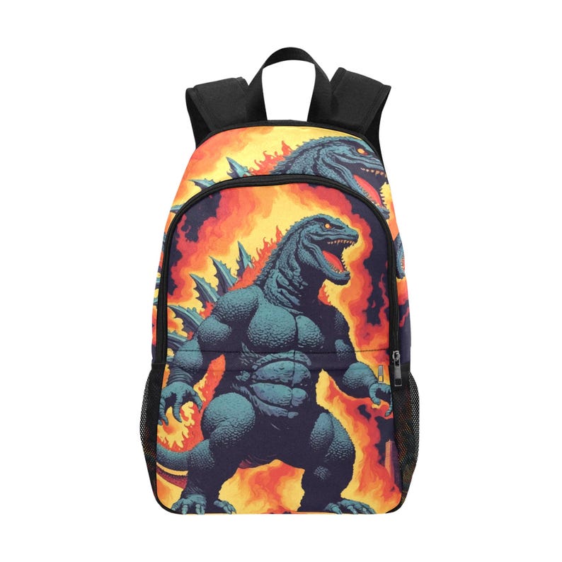 Backpack School Backpack Rucksack Bag Godzilla Hand Bag Retro Godzilla ...