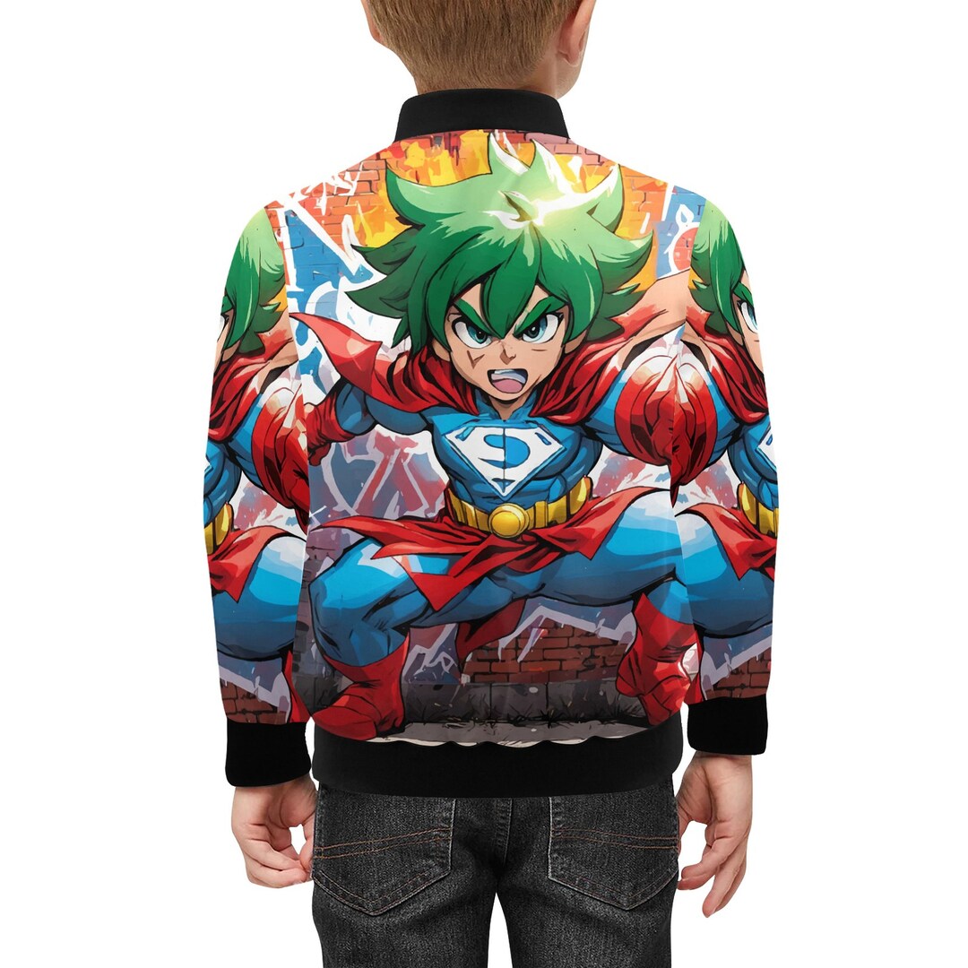 Super Hero Bomber Jacket Superhero Kids - Etsy