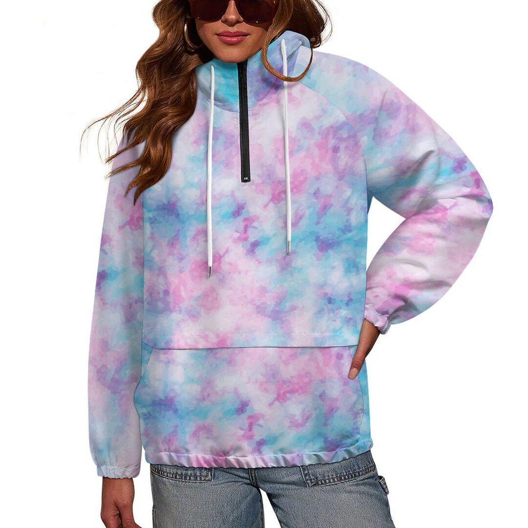 Women's Windbreaker Colored Shapes Pattern - Etsy