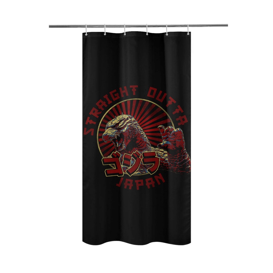 Shower Curtain 36"x 72" Godzilla Gojira Kaiju - Etsy