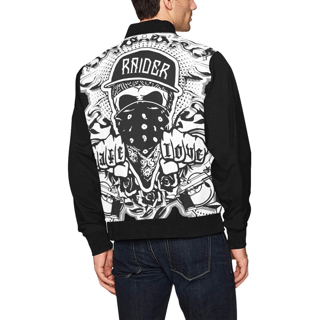 Bomber Jacket With Pockets Raider Men's Jacket Chicano - Etsy