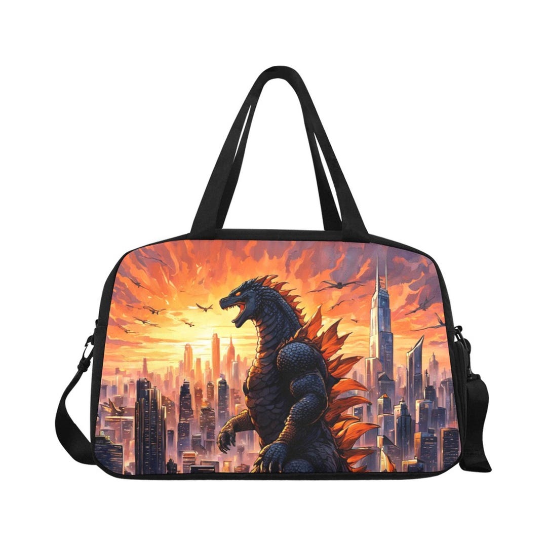 Godzilla Backpack Kaiju Backpack Godzilla Bag Godzilla Holiday Travel Bag Gift Duffel Bag - Etsy