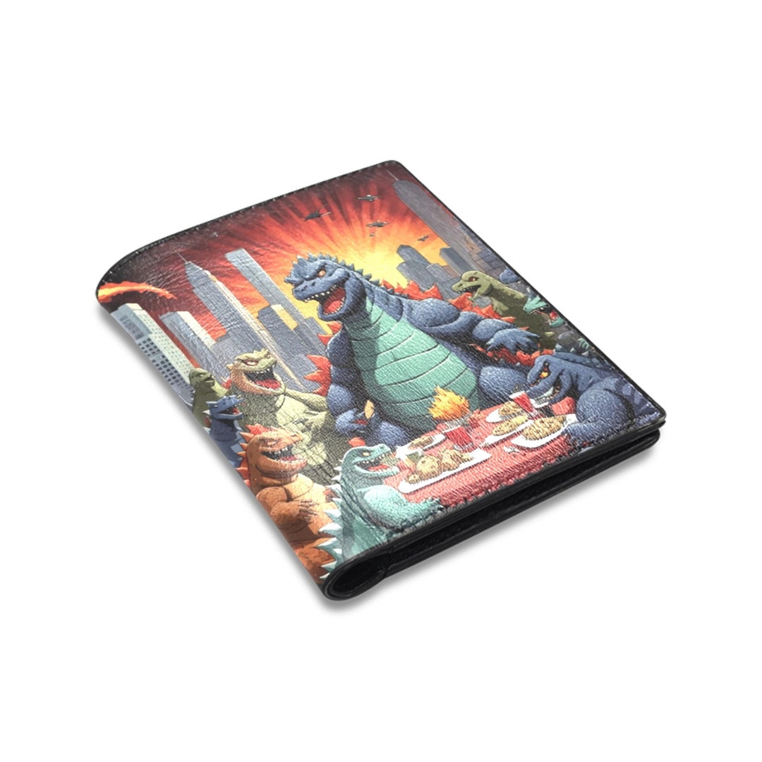 Wallet PU Leather Japan Godzilla Kaiju Gojira Art Cartoon Comics Retro ...