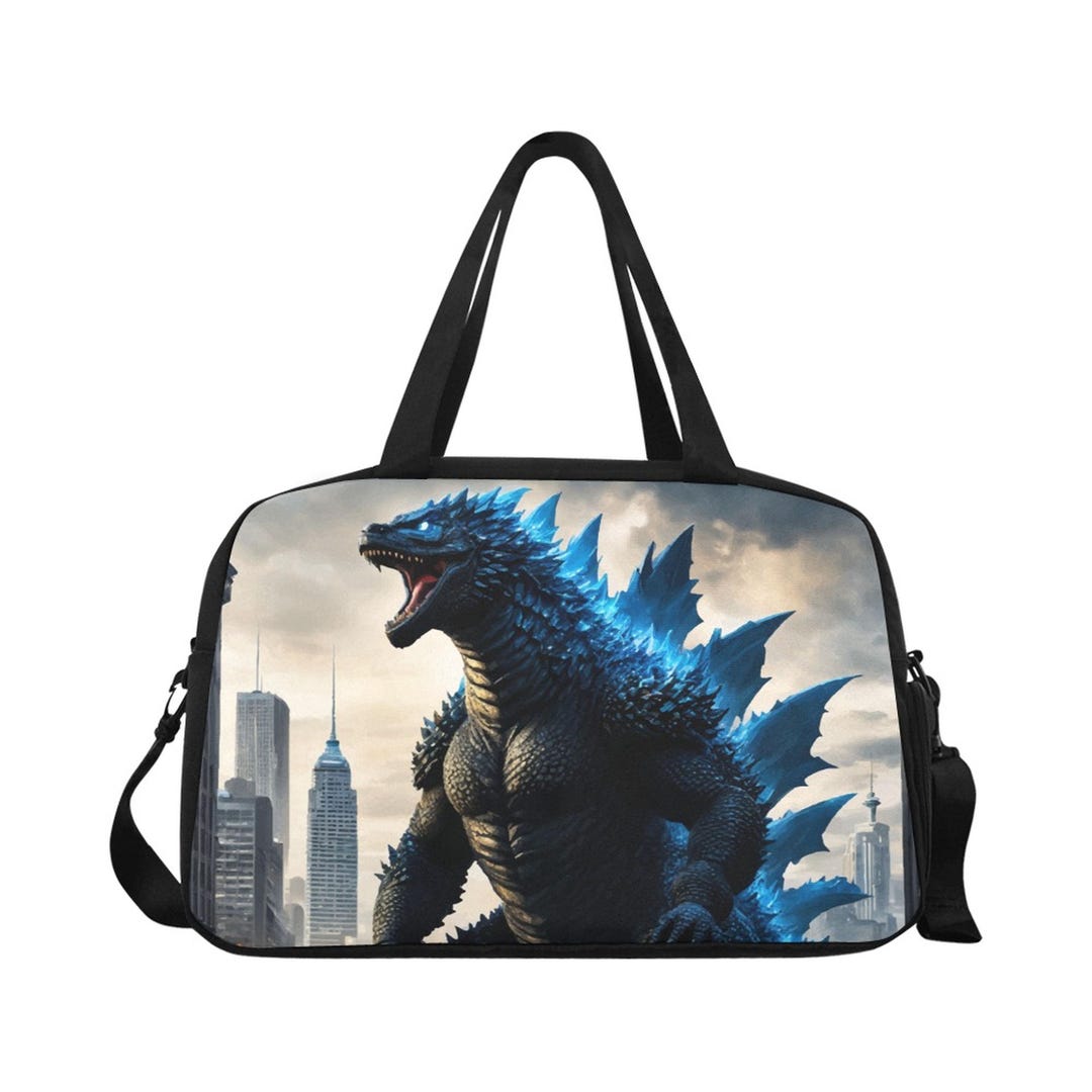 Godzilla Duffel Bag Godzilla Bag Kaiju Gojira Godzillas Backpack Godzilla - Etsy