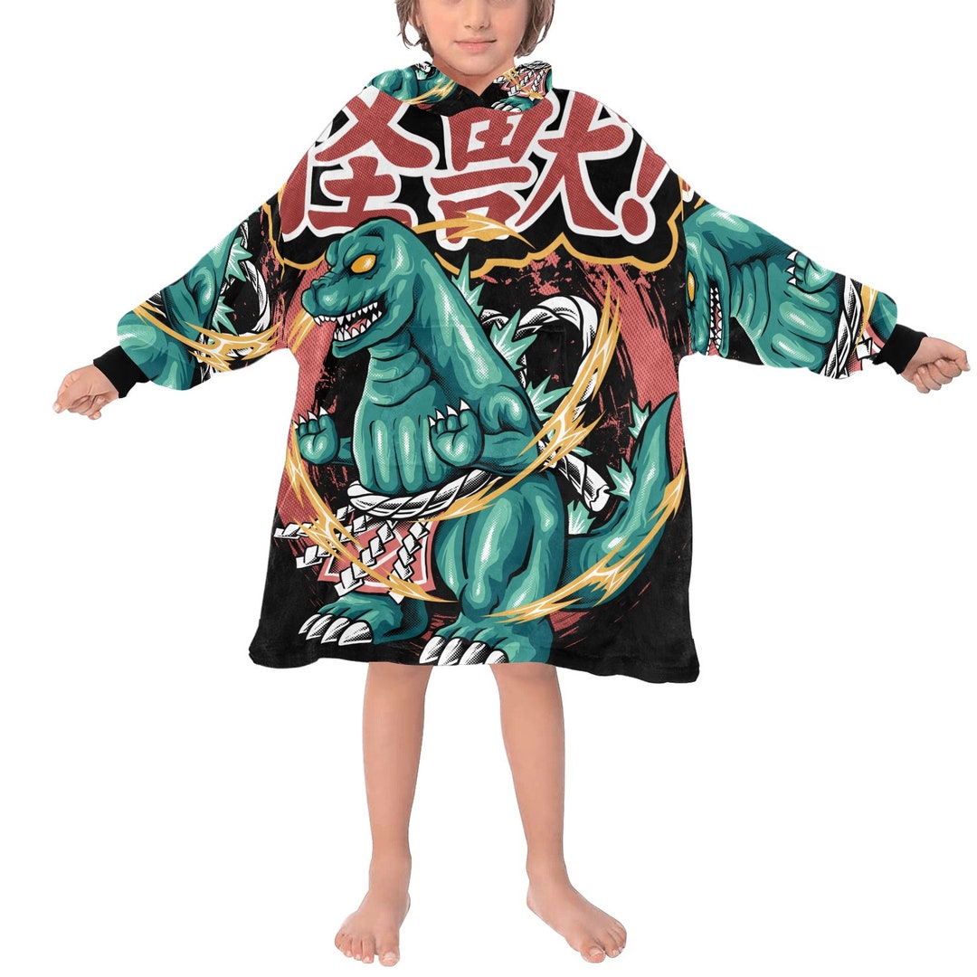 Kids Blanket Hoodie Godzilla Gojira Kaiju - Etsy