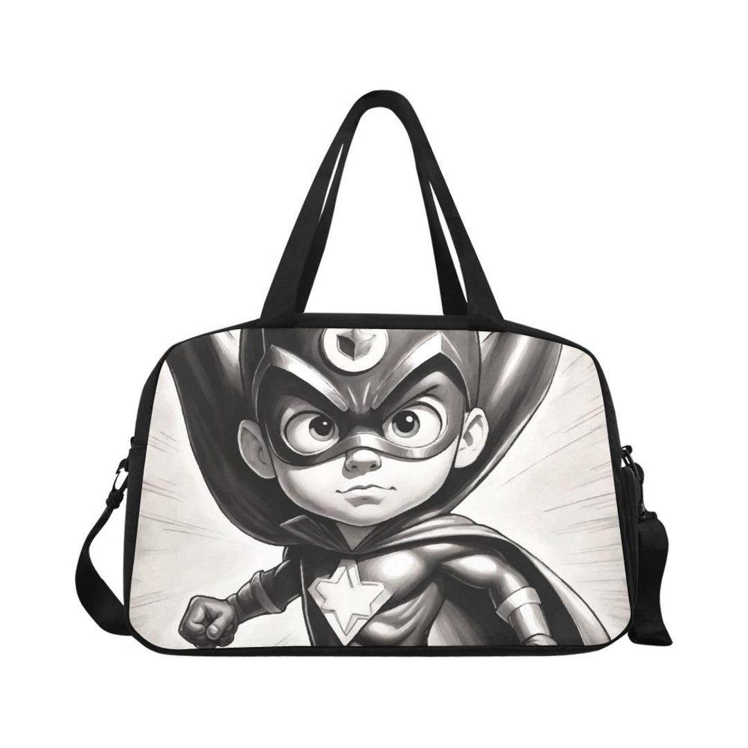 Duffel Bag Super Hero Kid Pencil Art Superhero Bag - Etsy