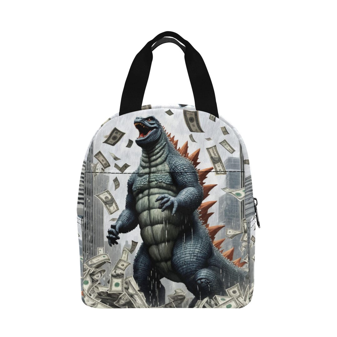 Lunch Bag Godzilla Bag Kaiju Backpack Gojira Bag Cartoon Monster Retro ...