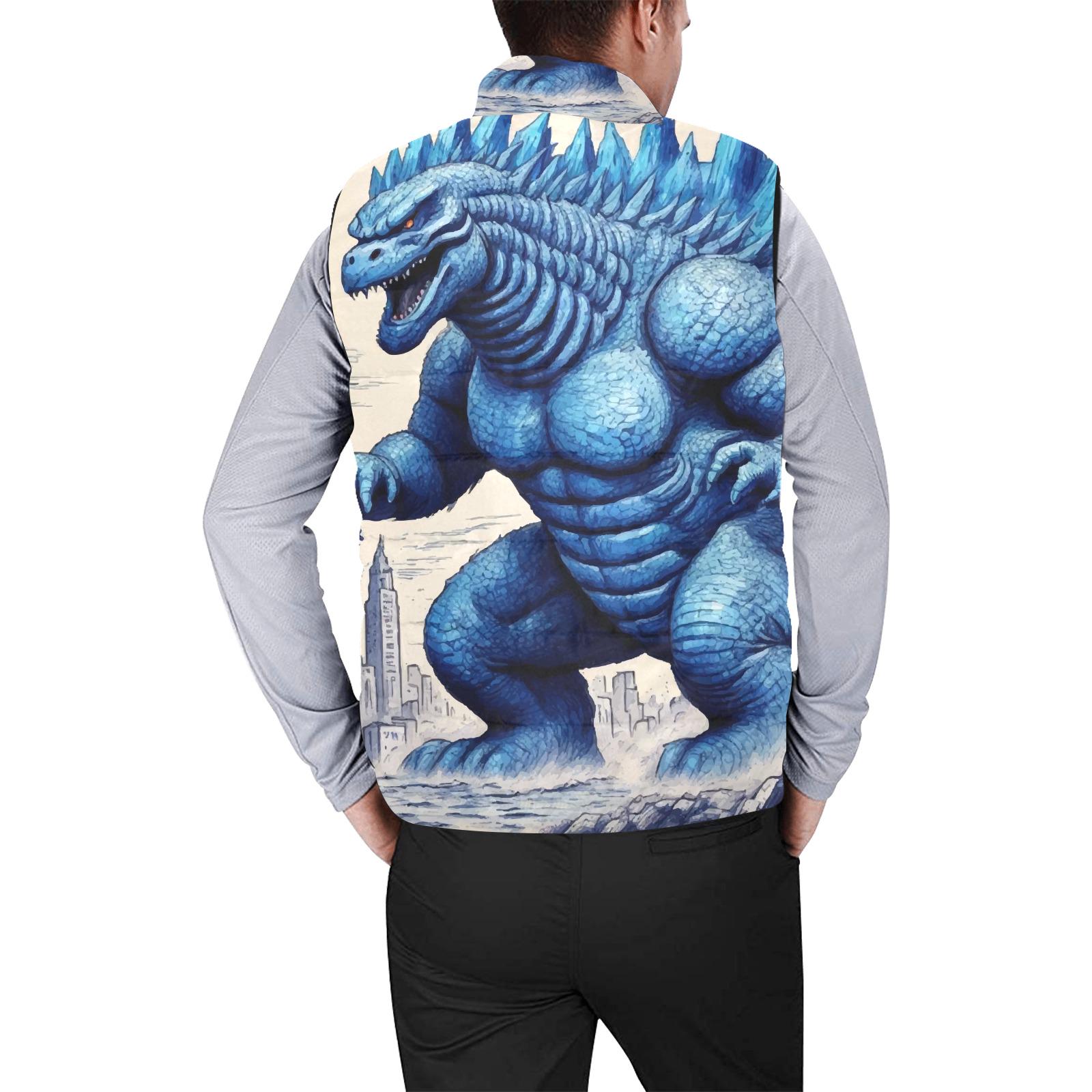 Waistcoat Godzilla Gojira Kaiju Crayon Art Cartoon Comics - Etsy