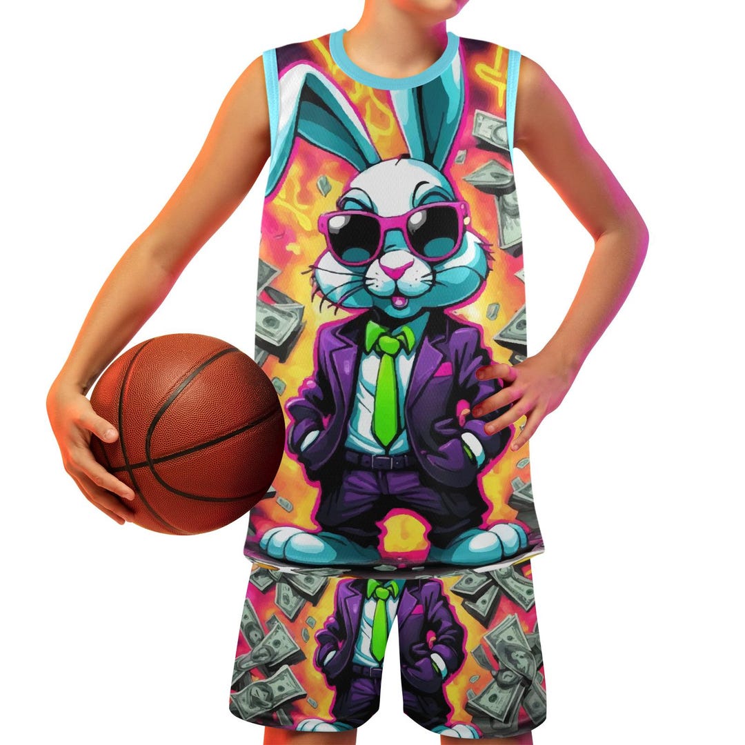 Basketball Uniform Bunny Comics Cartoon Custom Basketball Jerseys ...